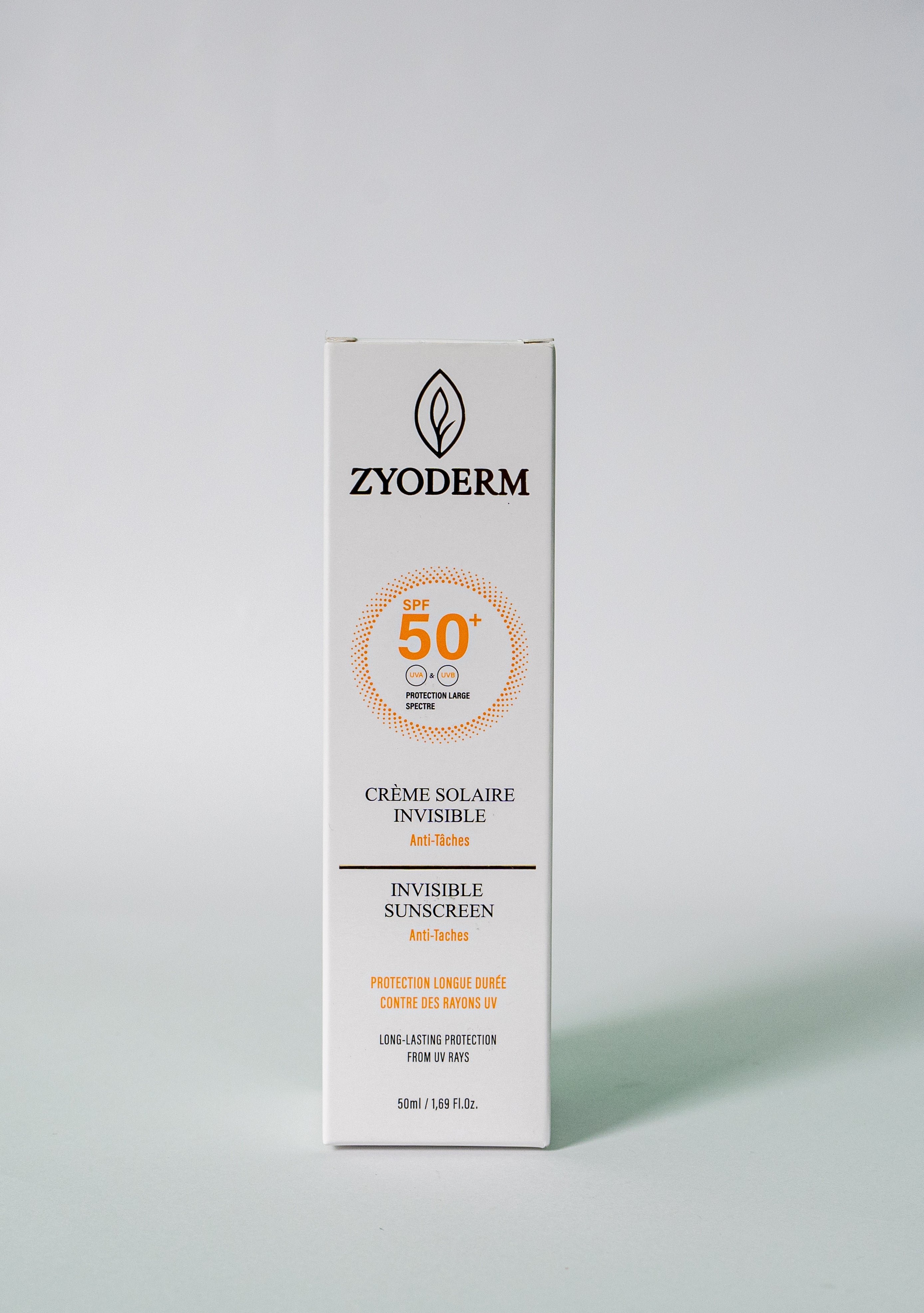 Crème Solaire Invisible SPF 50+ – 50 ml – ZYODERM